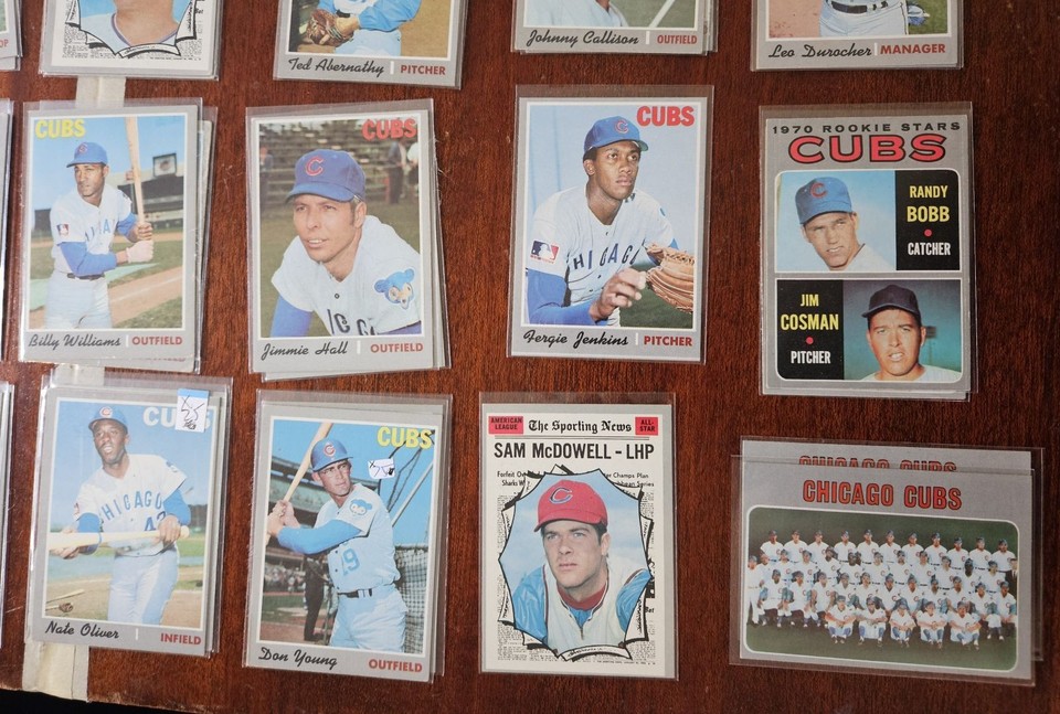 1970 Chicago Cubs Lot of at least 50 commons/minor sleevestarsd | eBay