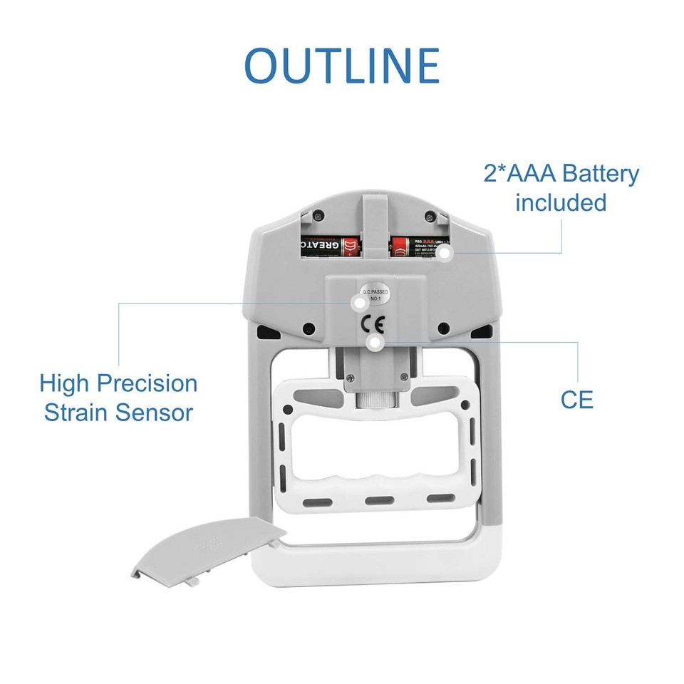 Digital Hand Dynamometer Grip Strength Measurement Meter Auto Capturing ...