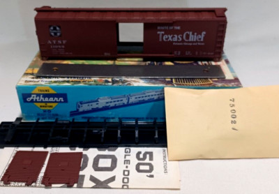 HO SCALE ATHEARN 5056 ATSF Santa Fe 50' Box Car #11089 New Kit in Box ...