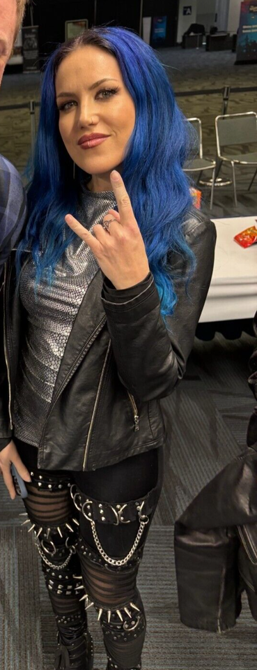 GFA Arch Enemy Singer ALISSA WHITE-GLUZ Signed 11x14 Photo PROOF A3 COA ...