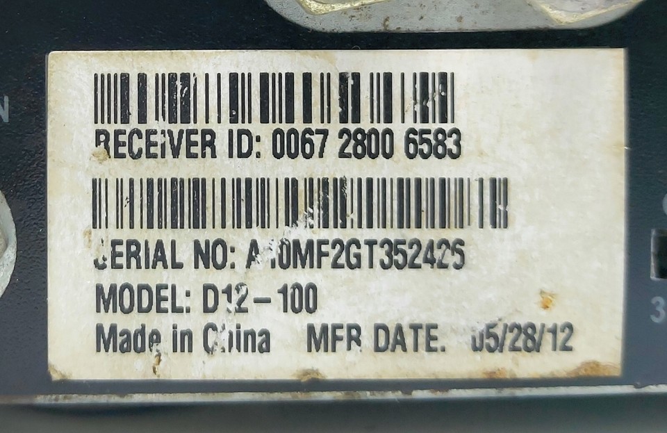 Directv D12-100 Satellite Receiver 0800 | eBay