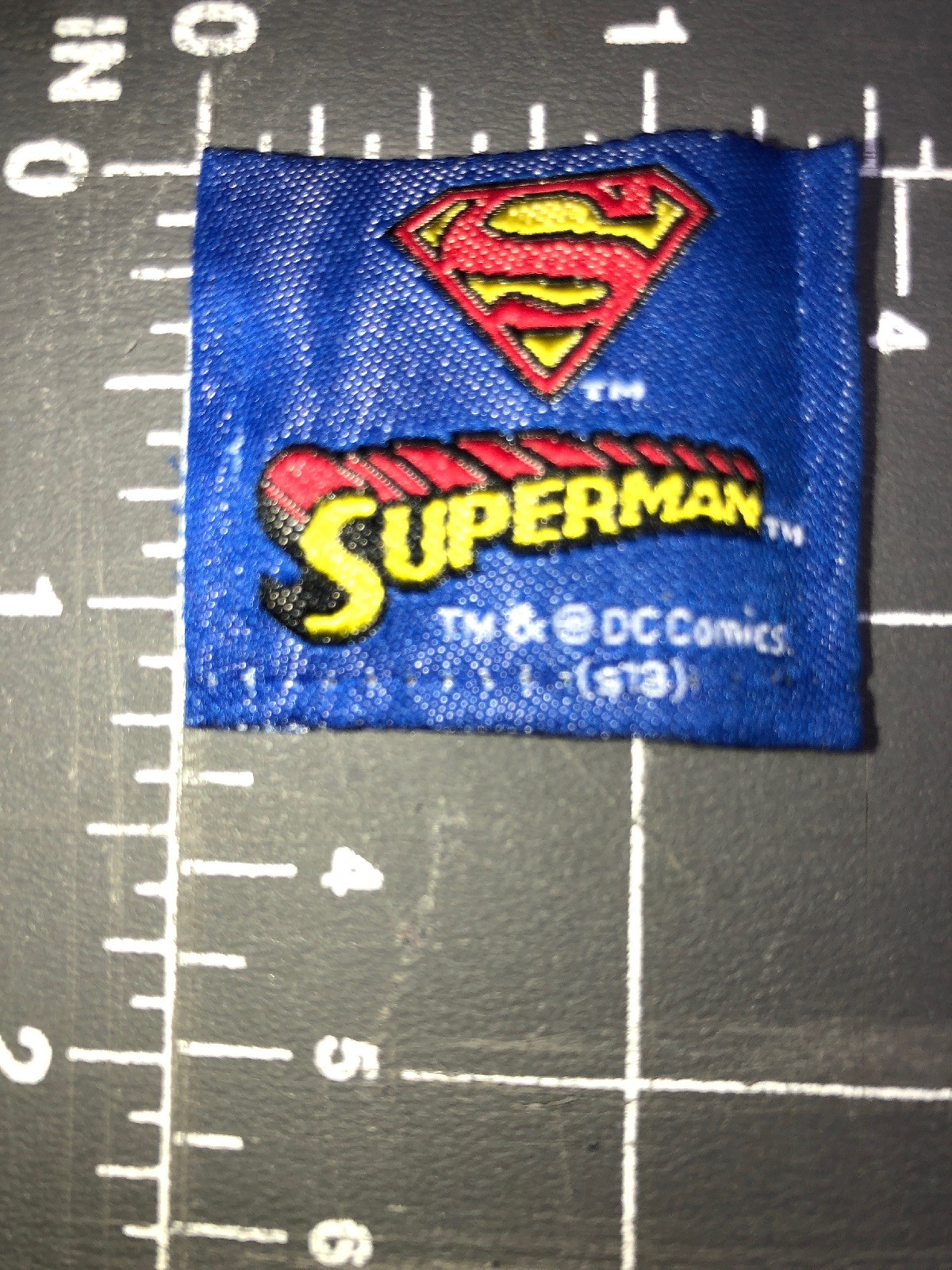 Superman Logo Patch Tag Super-Man Super Man DC Comics Kal-El Clark Kent ...