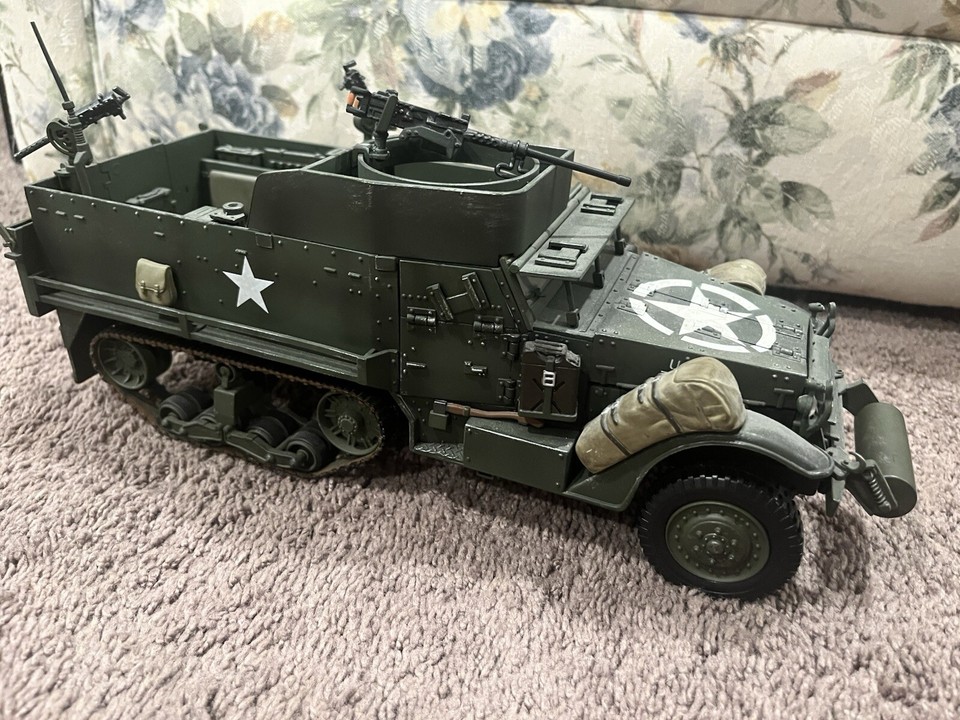 WW2 US M3A3 Halftrack 1/18 Model 21st Century Toys Ultimate Soldier XD ...