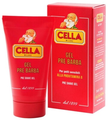 Cella Milano Pre-Shave Gel 75ml Provitamin B for Sensitive Skin Made in ...