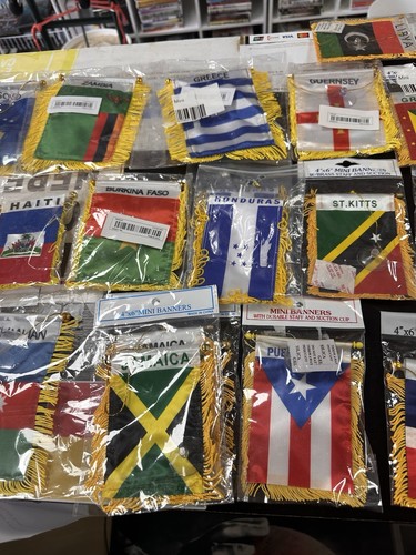Wholesale Bulk Alot Of Car 4x6 Mini Banner Flags Resale 72 mix Country ...