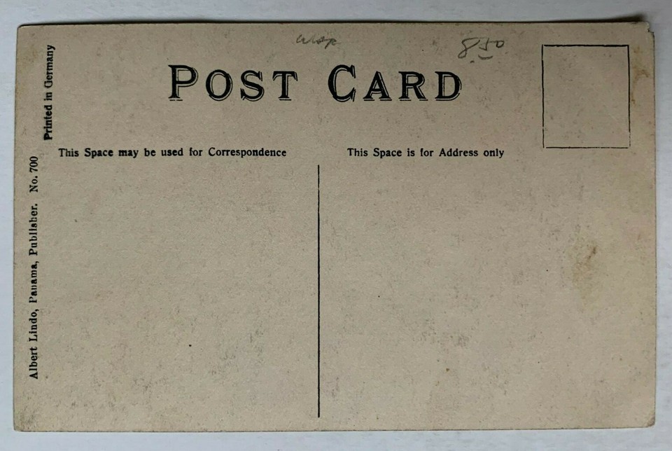 Postcard Republic of Panama Tropical Palms trees scenic Albert Lindo ...