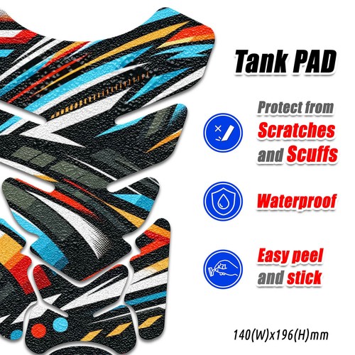 Non-Slip Fuel Tank Protector Protective Motorcycle Gas Tank Decal Tank ...
