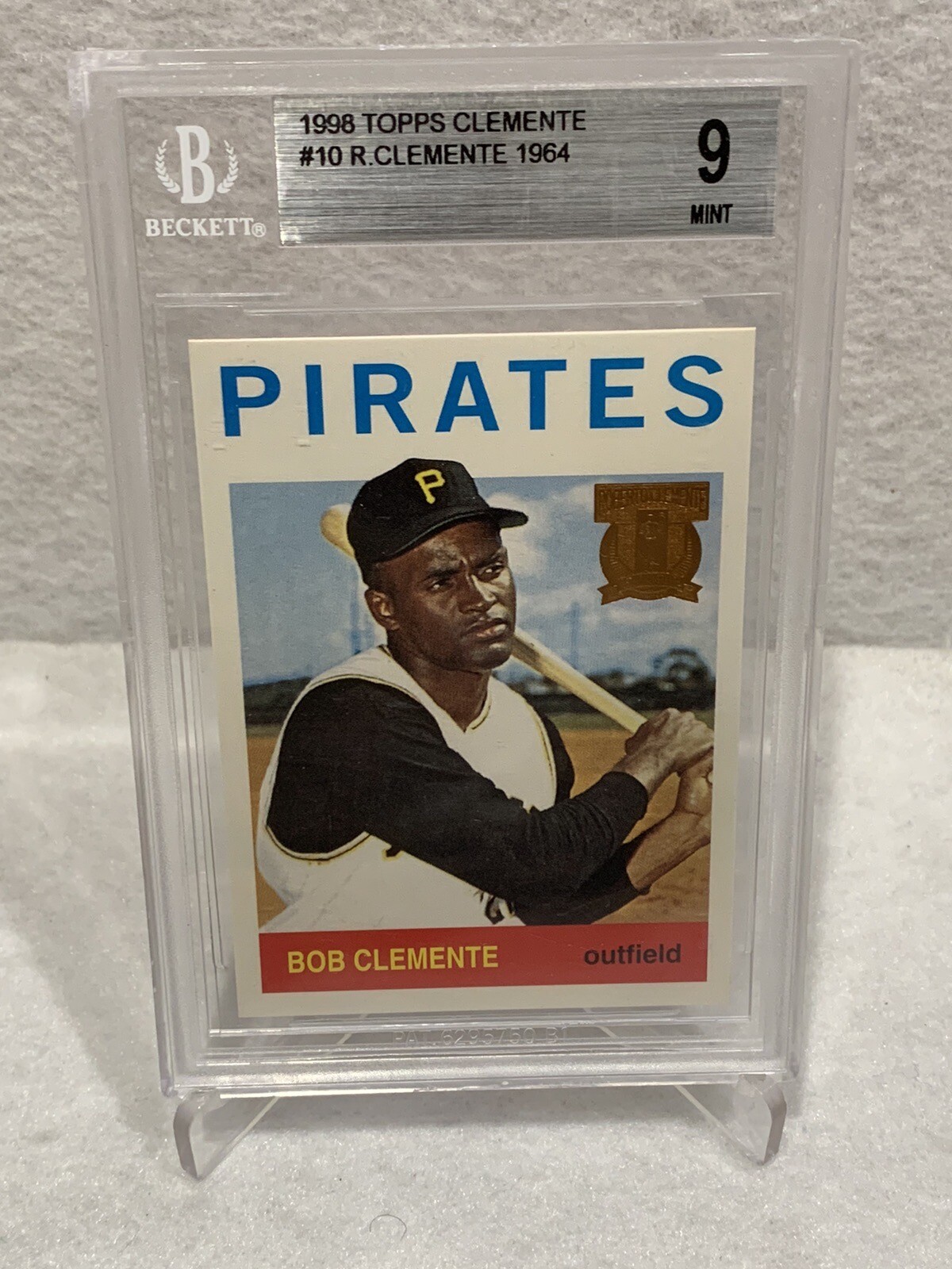1998 Topps Roberto Clemente Card #10 (1964 Topps RP) BGS 9 (MINT!) POP ...
