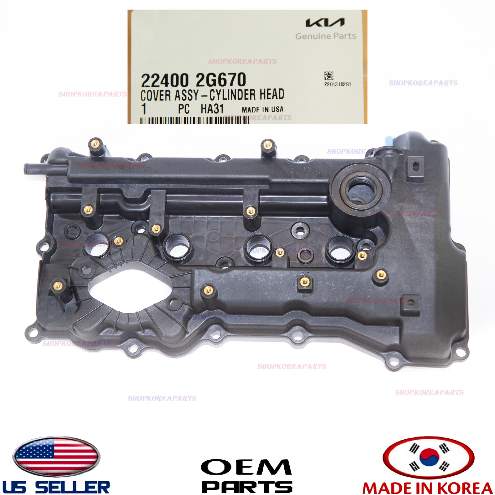 58m004 Valve Cover 2013 Hyundai Sonata 2.4 224002G670 for sale online ...