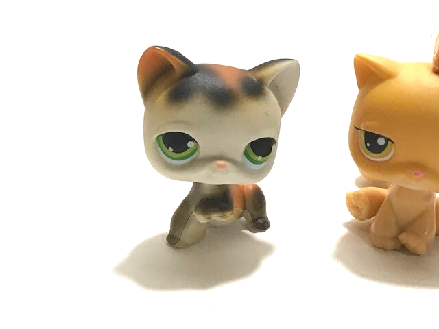 Littlest Pet Shop LPS Shorthair Calico Cats #106 #78 #27 Authentic ...