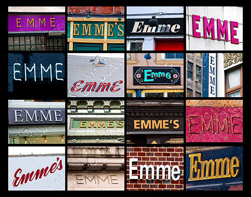 EMME Name Poster featuring photos of actual signs | eBay