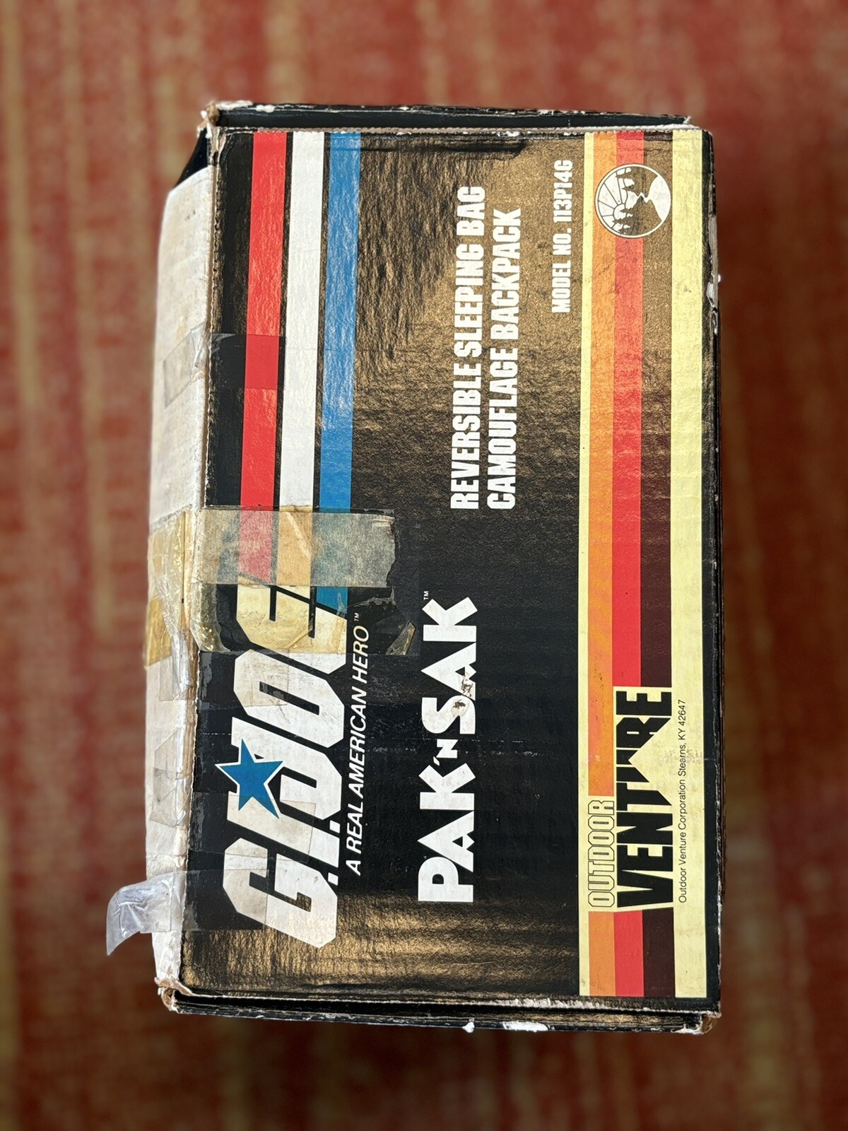 Vintage GI Joe ARAH Pak N Sak Backpack Sleeping Bag Hasbro Camping w ...