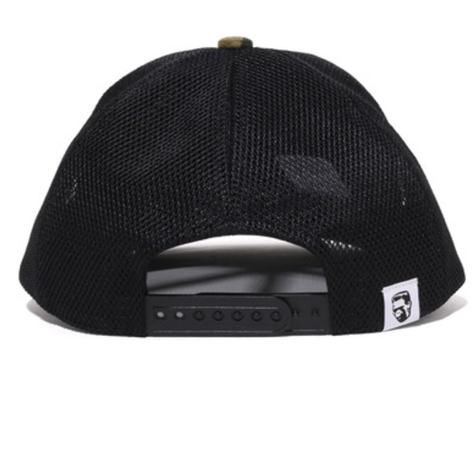 Authentic a bathing ape bape 1st camo shark mesh cap trucker hat yellow ...