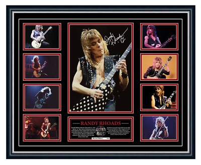 RANDY RHOADS QUIET RIOT SIGNED LIMITED EDITION FRAMED MEMORABILIA | eBay