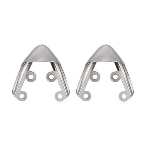 1pair Shoes Pointed Protector 1.5"x1.5"x0.71" Metal Toe Tip Cover ...