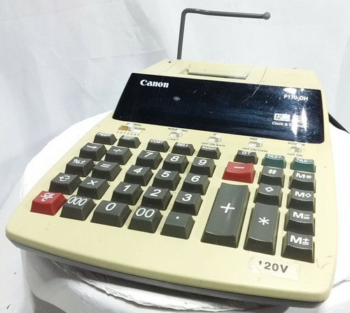 Canon P170-DH 12 Digit 10 Key Adding Business Machine Clock Calendar ...
