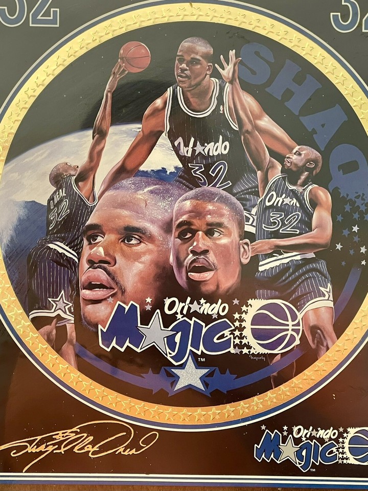 Shaquille O'Neal NBA Collectors Plaque Orlando Magic 1993 Shaq ...