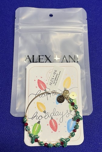 Alex and Ani Holiday Holly Beaded Bangle Bracelet New | eBay