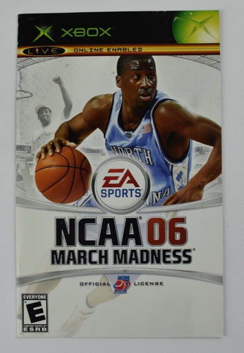 NCAA 06 March Madness 2006 Original XBOX Authentic Manual Booklet Only ...