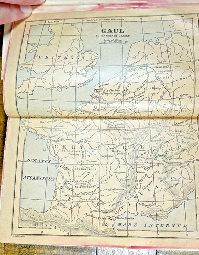 Caesar's Gallic War by Allen and Greenough 1885 Maps | eBay