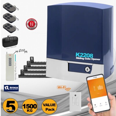RITROX K2208 1500kg AC Sliding Gate Opener Motor For 4/5/6/7/8m gates ...