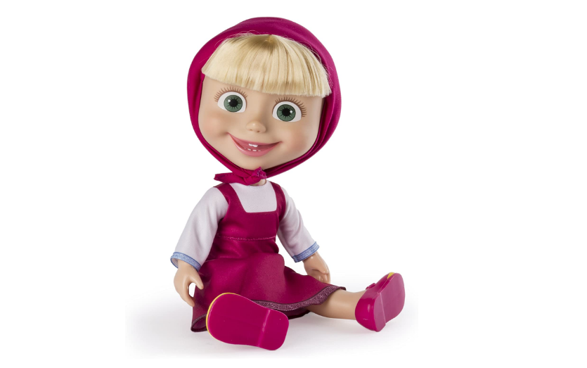 Interactive Doll Masha And The Bear Sing Speak English Giggle Gift Toy ...