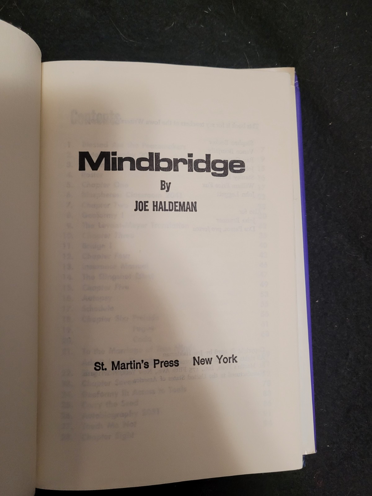 Mindbridge Joe Haldeman 1976 Book Club Edition | eBay