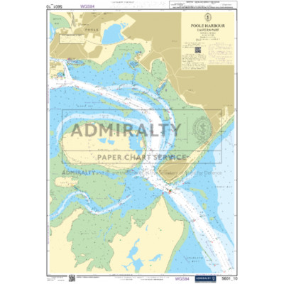 Admiralty Small Craft Chart 5601_10: Poole Harbour Eastern Part | eBay UK