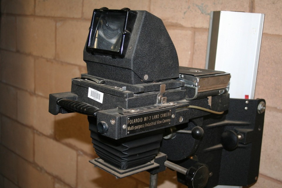 Polaroid land camera MP-3 w/stand, light system | eBay