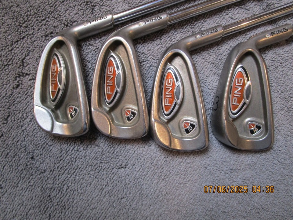 PING i10 IRON SET 3 THRU 9 + WEDGE= - USED - WHITE DOT | eBay