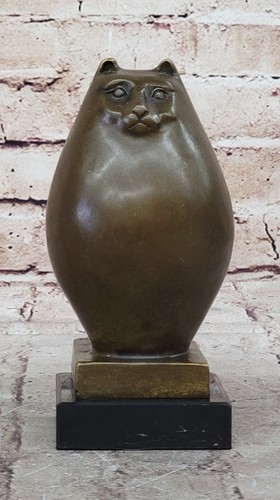 FERNANDO BOTERO "The Cat" Lovely Bronze Sculpture, Sealed, Signed ...