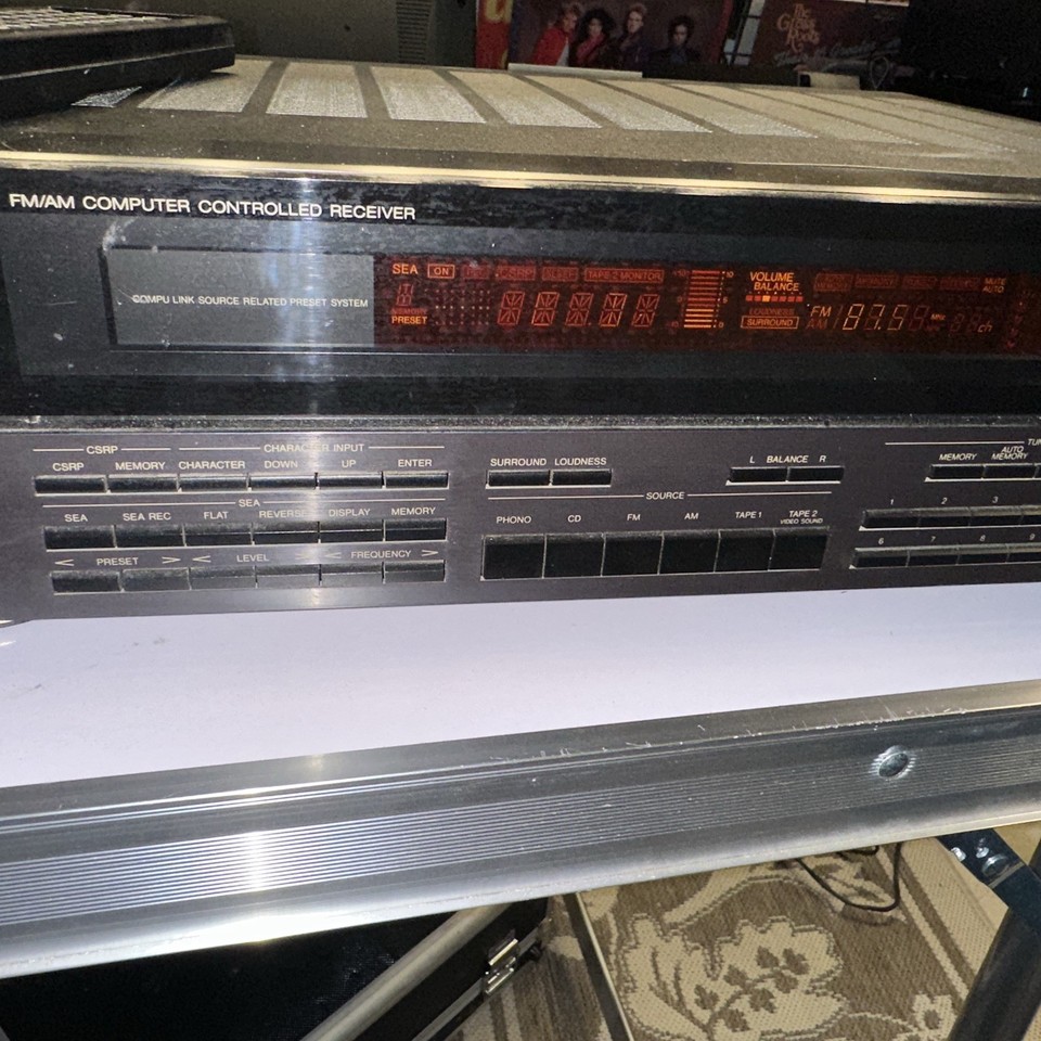 JVC RX-503BK FM/AM Computer Controlled Stereo Receiver CompuLink TESTED ...