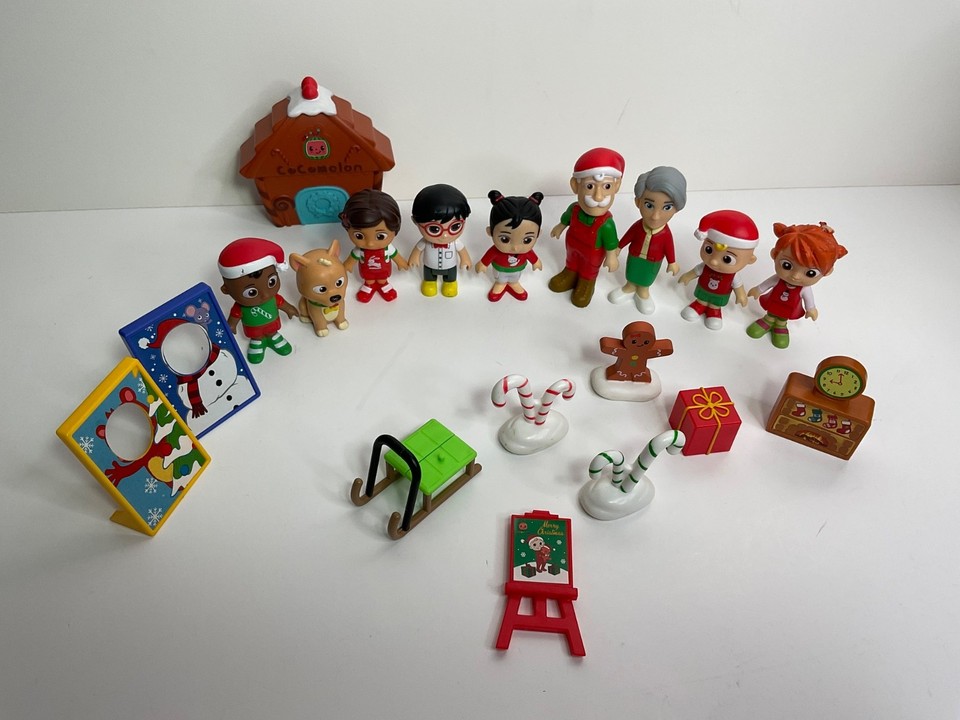 Cocomelon Holiday Figures Kids Toys From Advent Calendar 19 Pieces 2024 ...