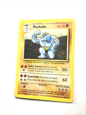 MACHOKE - 34/102 - 80 PI - SPANISH Base Set - Pokemon Card - LP | eBay