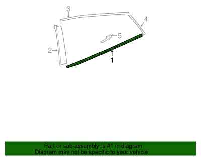 2016-2022 TOYOTA PRIUS BELT MOLDING NEW OEM 75730-47040 | eBay
