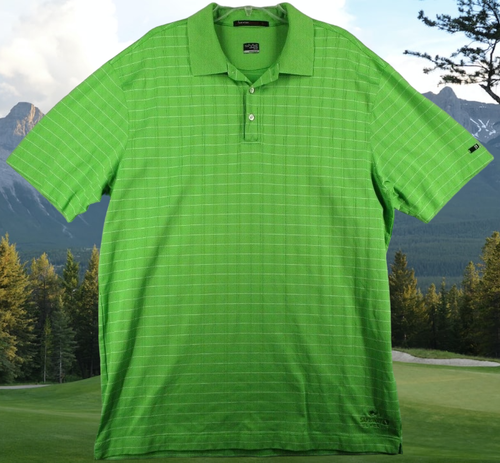 Tiger Woods Shirt Mens Extra Large Green Nike Fit Dry Golf Safeway ...