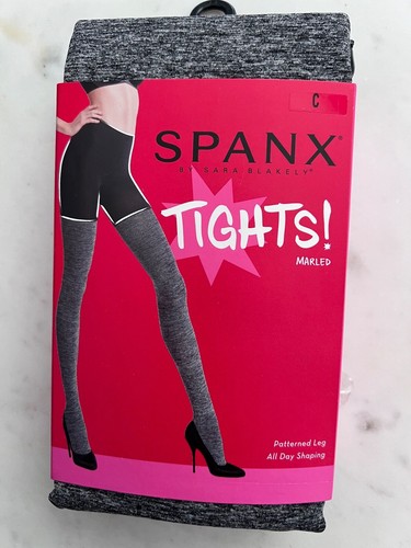 $32 MSRP Spanx Grey Marled Tights Size C Brand New in Original ...