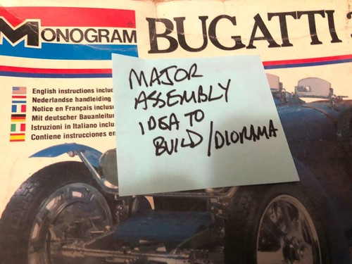 MONOGRAM 1:24 scale BUGATTI 35B ROAD CAR - MODEL KIT PART PAINTED ...