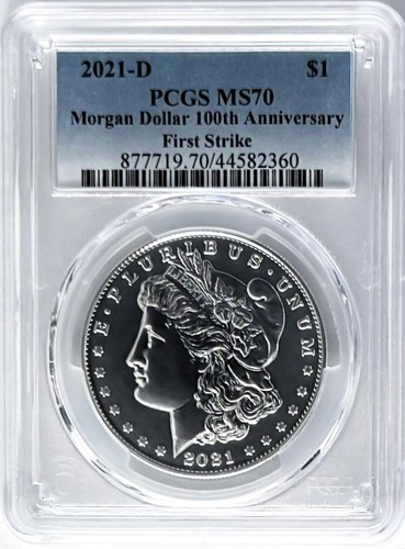 2021 D SILVER MORGAN DOLLAR DENVER MINT MARK 100TH ANNIV. FIRST STRIKE ...