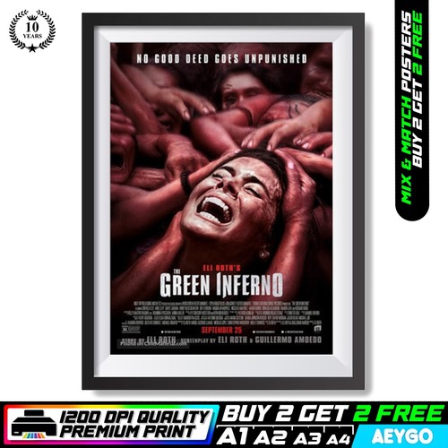 THE GREEN INFERNO Movie Film Wall Art Size Picture Poster Print Cinema ...