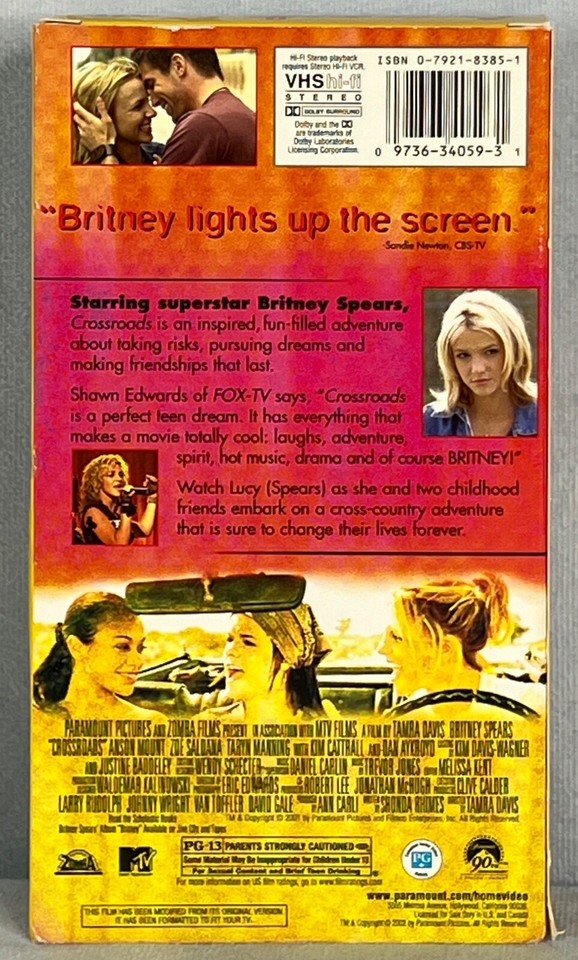 Crossroads VHS 2002 Britney Spears, Play Tested 97363405931 | eBay