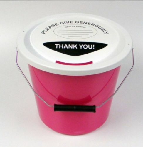 New pack of 3 charity street collection fundraising Donations buckets ...