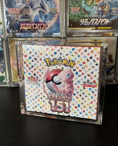 Pokemon Japanese Booster Box Acrylic Case Magnetic 151 Team Rocket Mega ...