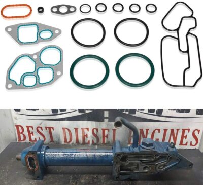 1823182C95 Oil Cooler Mounting Gasket Kit fit for For 1993-1997 DT466E ...