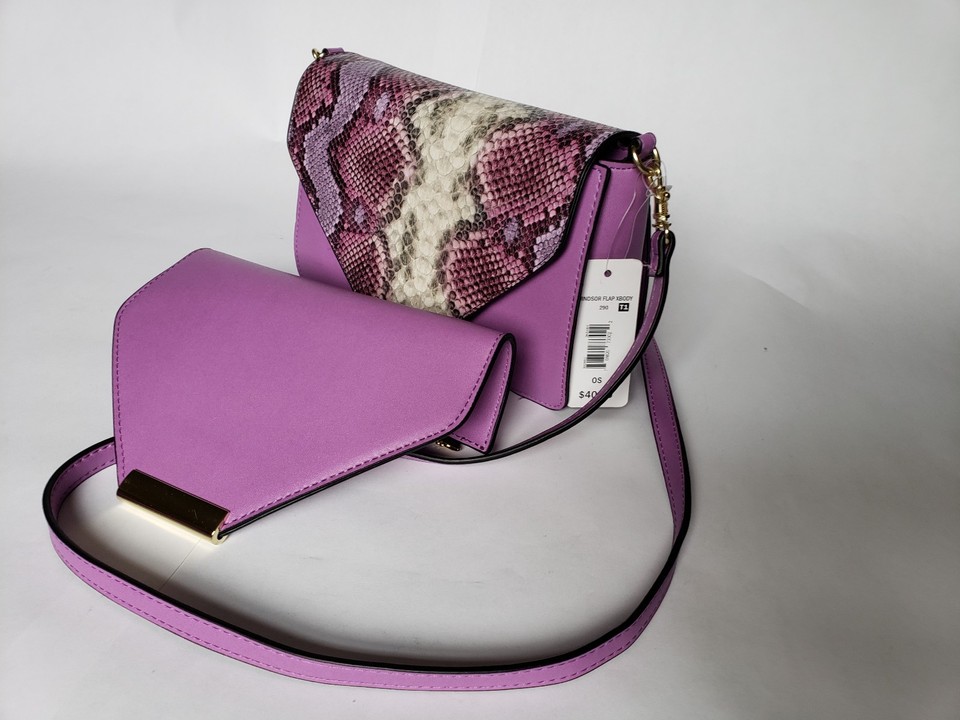 Massini Purse Purple Two Pocket Removable Closure For A Different Look ...
