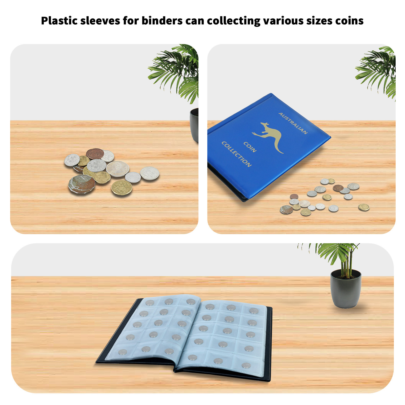 AU Coin Album - Australian Coin Storage Folder Book Holds 150 Coins ...