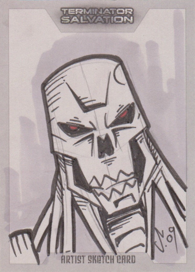 2009 TOPPS TERMINATOR SALVATION SKETCH CARD BY LANCE SAWYER 1/1 | eBay