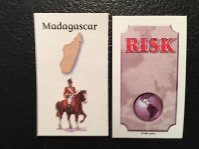 Risk 1998 MADAGASCAR TERRITORY CARD HASBRO | eBay