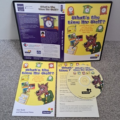 Sherston What's The Time Mr Wolf? PC Game Educational Infant Clocks Complete VGC | eBay UK