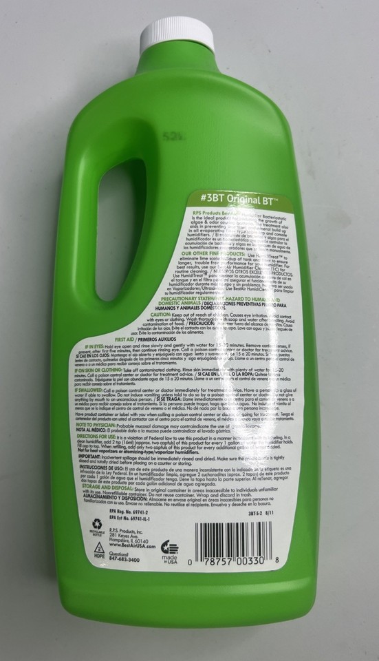 BestAir 3BT-PDQ-6 Original BT Humidifier Bacteriostatic Water Treatment ...